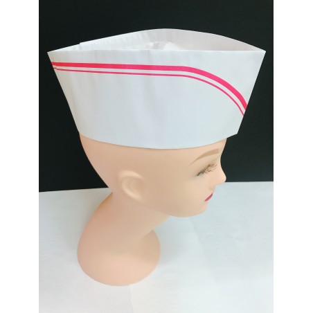 Paper Chef Hat - Red Line